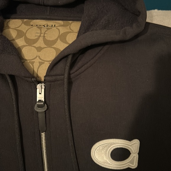 Coach | Jackets & Coats | Authentic Coach Hoodie Unisex Black With ...